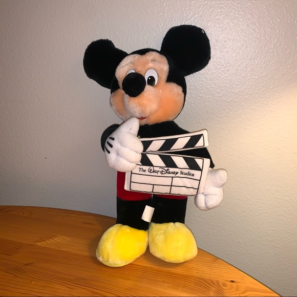 Disney | Toys | Mickey Mouse Movie Director Clapper Plush Walt Disney ...